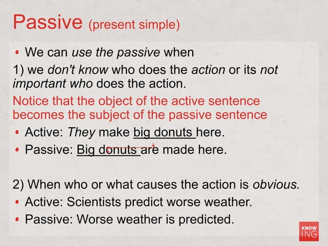 Passive grammar | PPT
