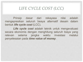 COST MODEL - REKAYASA NILAI ( VALUE ENGINEERING ) | PPT