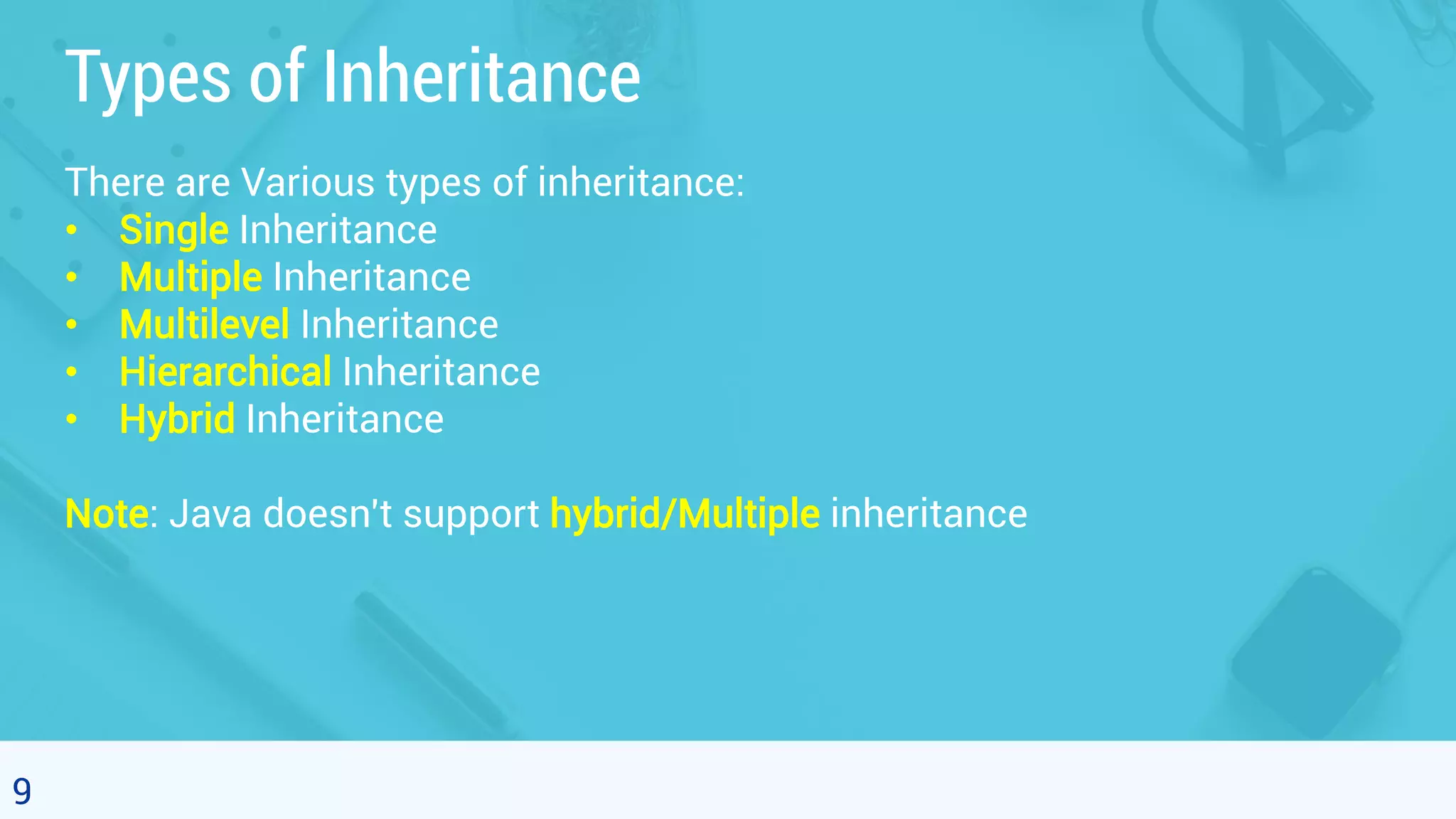 Object Oriented Programming 7 1 Inheritance Ppt