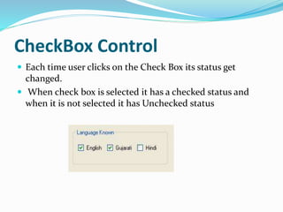 7. check box control | PPTX