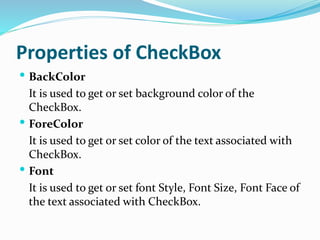 7. check box control | PPTX
