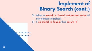 Algorithm and Programming II - 7.2. Binary Search | PPT | Free Download