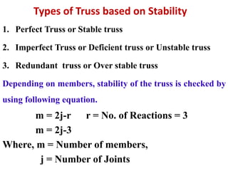 7. analysis of truss part i, methof of joint, by-ghumare s m | PDF
