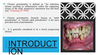 Chronic periodontitis | PPTX