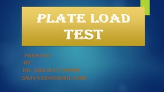 Plate load test | PDF