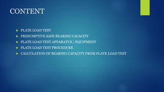 Plate load test | PDF