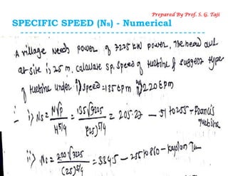 Specific Speed of Turbine | Fluid Mechanics | PDF