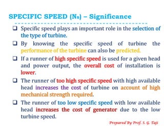 Specific Speed of Turbine | Fluid Mechanics | PDF