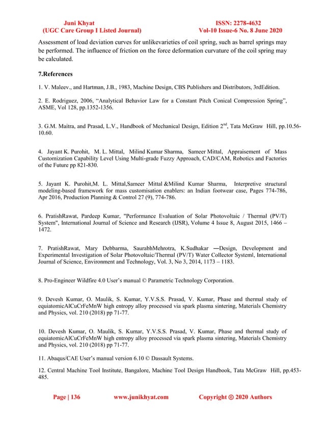 Finite Element Analysis Modeling And Simulation Of Coil Springs Pdf