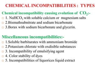 pharmaceutical incompatibilities_naresh | PPTX