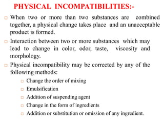 pharmaceutical incompatibilities_naresh | PPTX