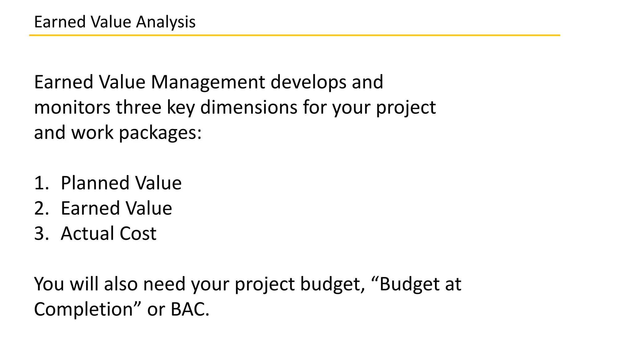 7.4 Earned Value Analysis | PPTX