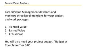 7.4 Earned Value Analysis | PPTX