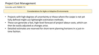 7.0 Project Cost Management Overview | PPT