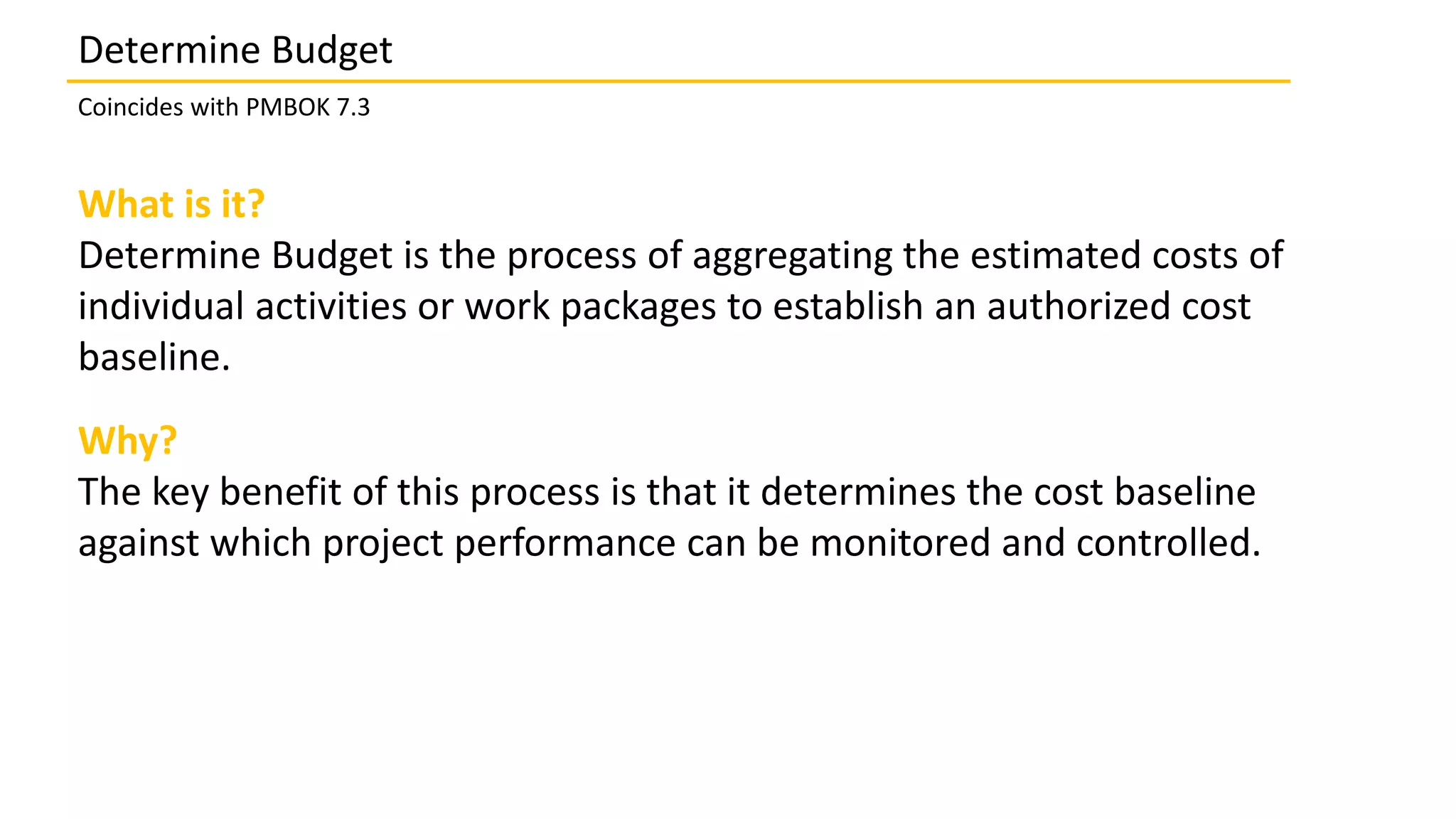 7.3 Determine Budget | PPTX