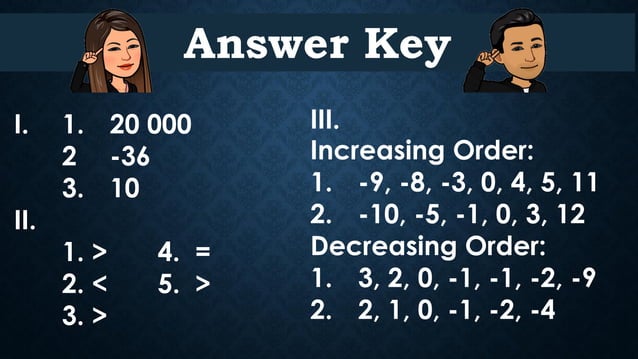 Introduction to Integers (Oppositeness and Representation) | PPT