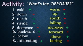 Introduction to Integers (Oppositeness and Representation) | PDF
