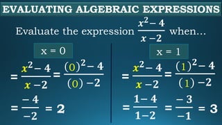 Algebraic Expressions Examples For 8th Grade