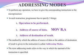 instruction format and addressing modes | PPTX