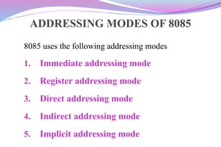 instruction format and addressing modes | PPTX