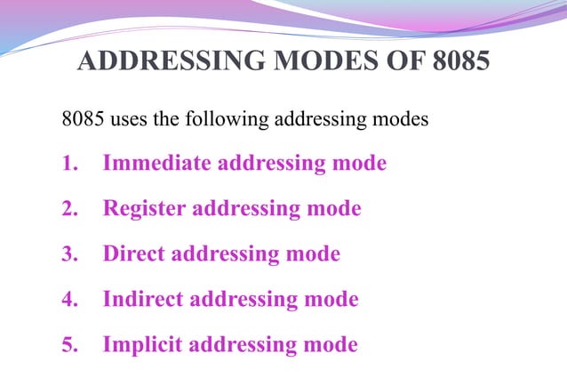instruction format and addressing modes | PPTX