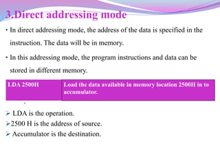 instruction format and addressing modes | PPTX