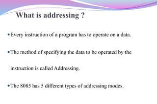 instruction format and addressing modes | PPTX