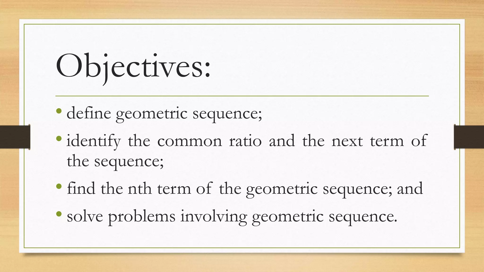 Geometric Sequence | PDF