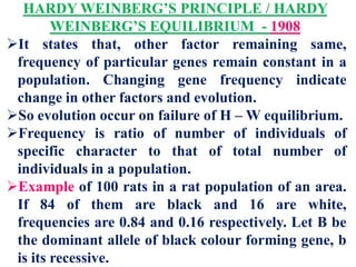 Mechanism of Evolution | PDF