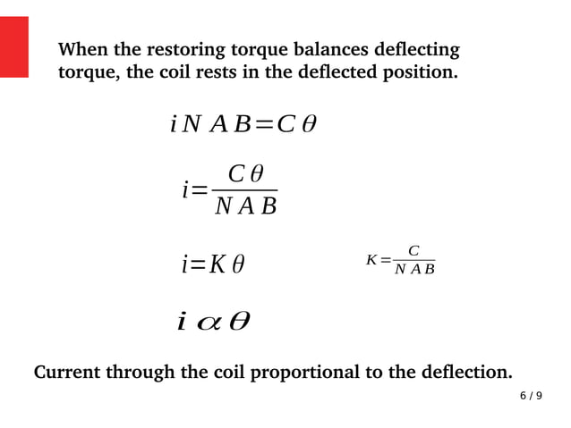 Moving coil galvanometer | PDF | Physics | Science