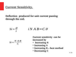 Moving coil galvanometer | PDF