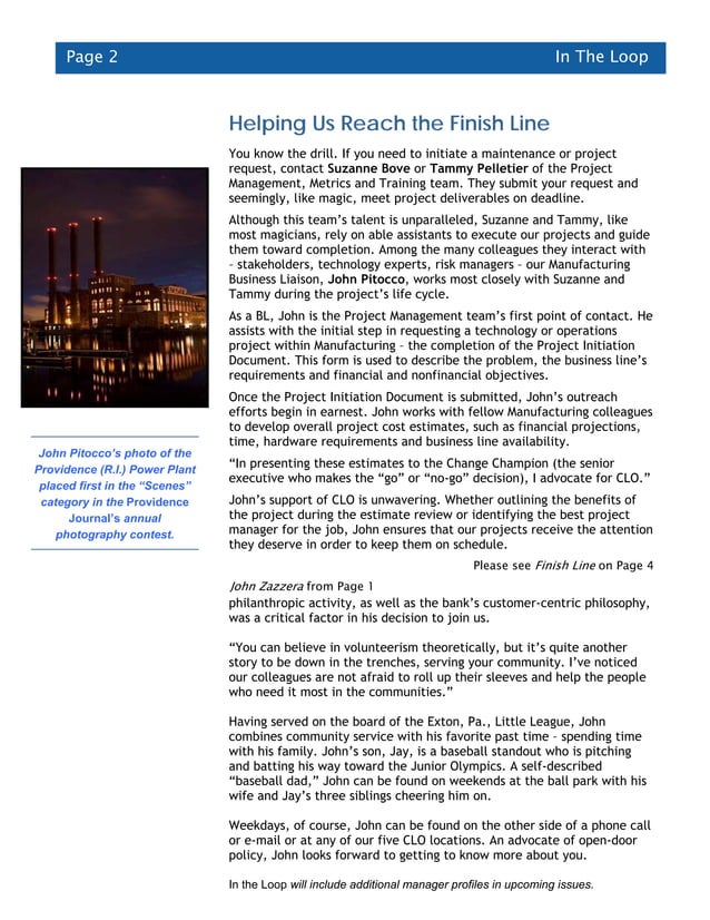 John M. Zazzera- 7/2008 In The Loop | PDF