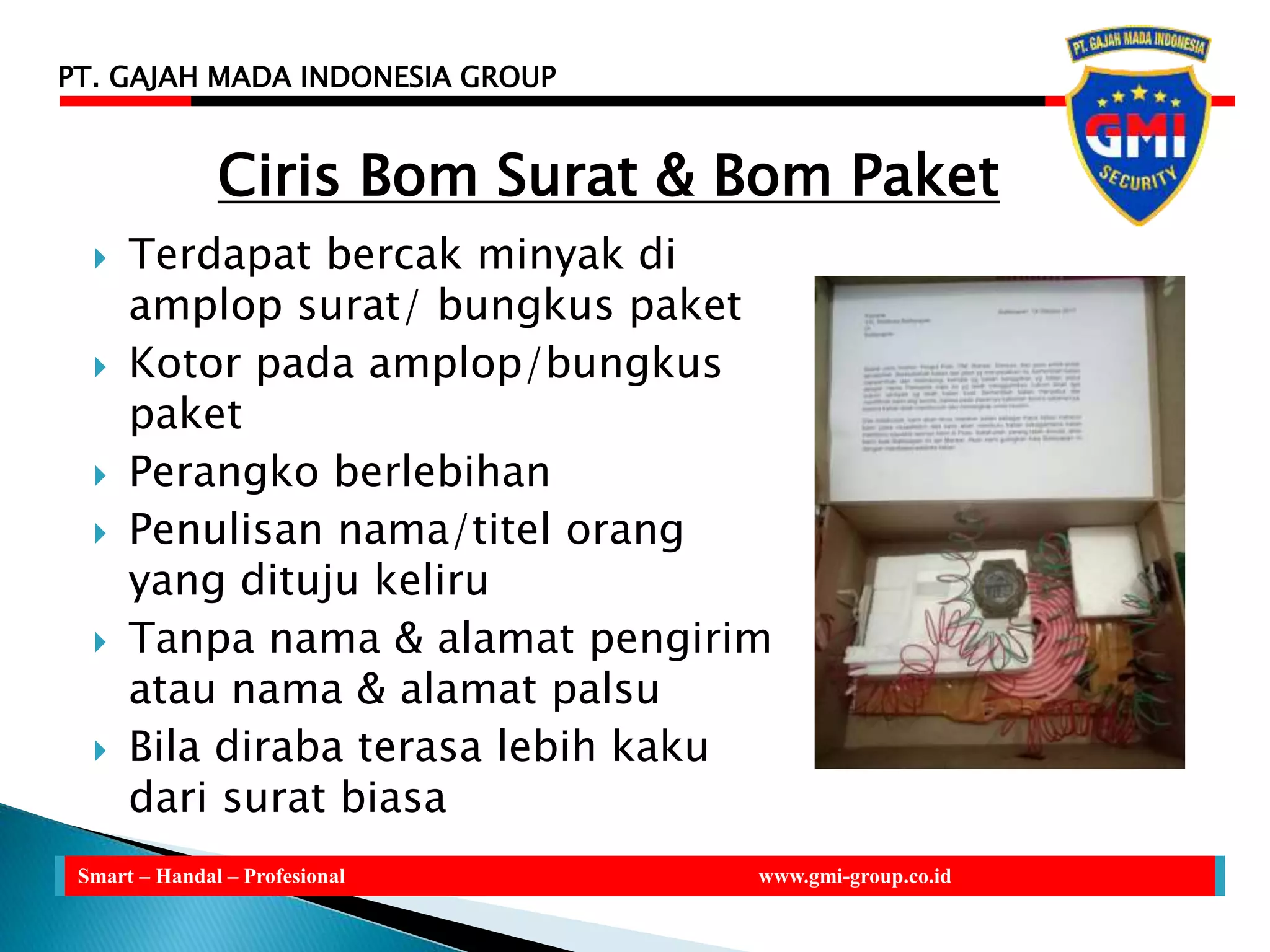 GMI GROUP - ANCAMAN BOM | PPTX