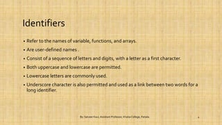 keywords and identifiers | PPTX