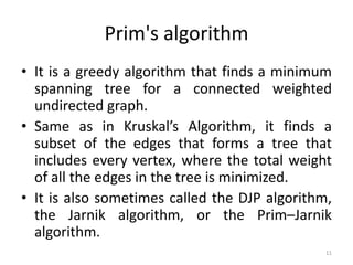7. Spanning trees | PPT