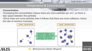7.1 chemical reactions collision theory | PPTX