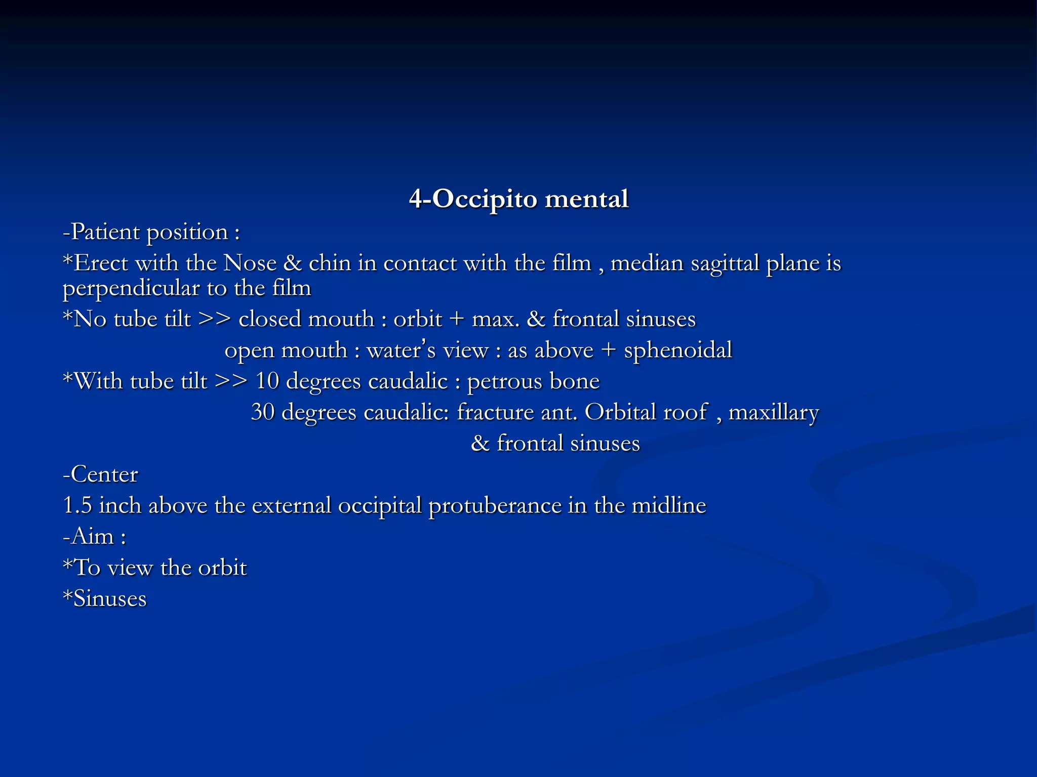 Skull positions for radiologists | PPT