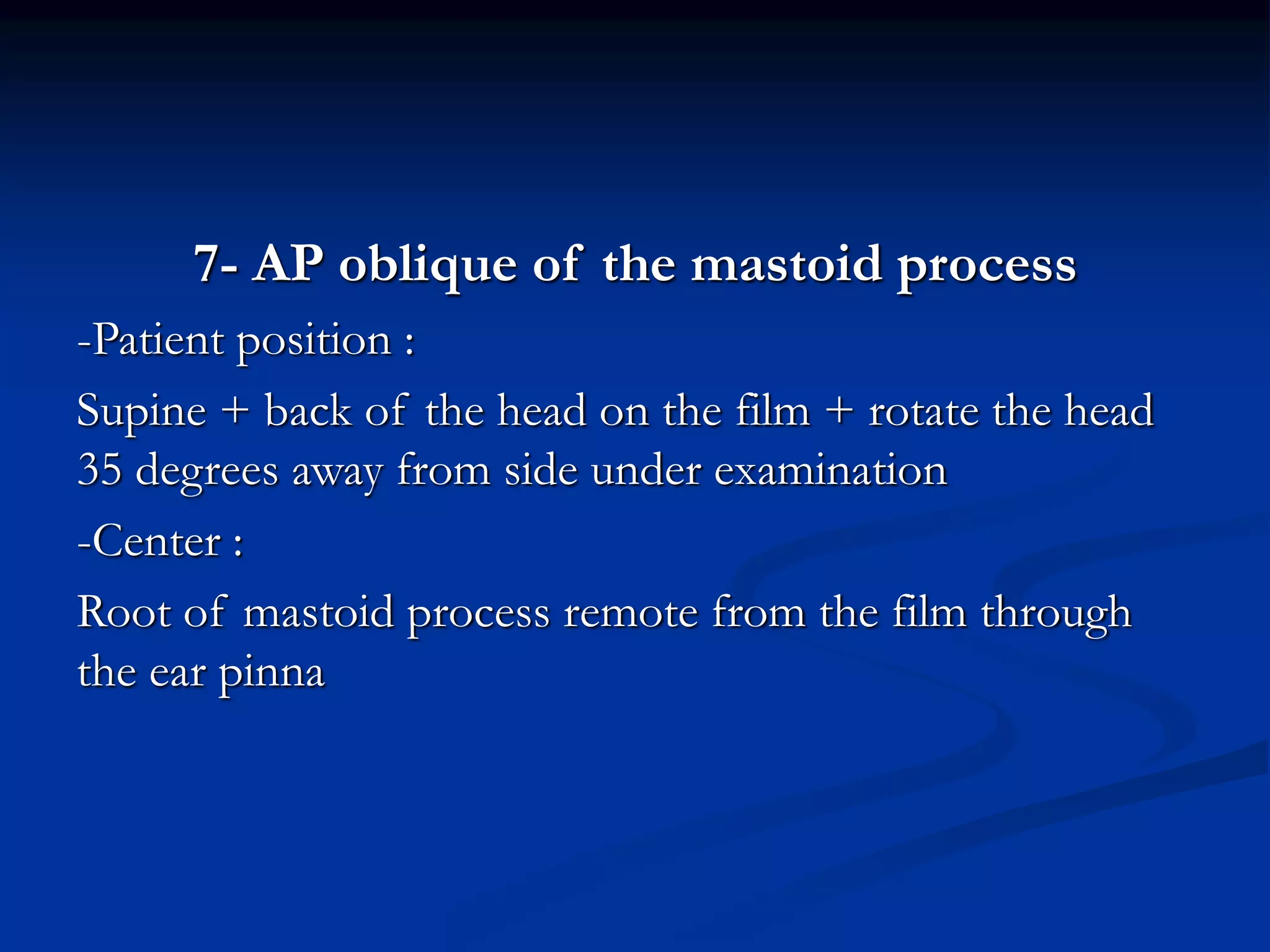 Skull positions for radiologists | PPT