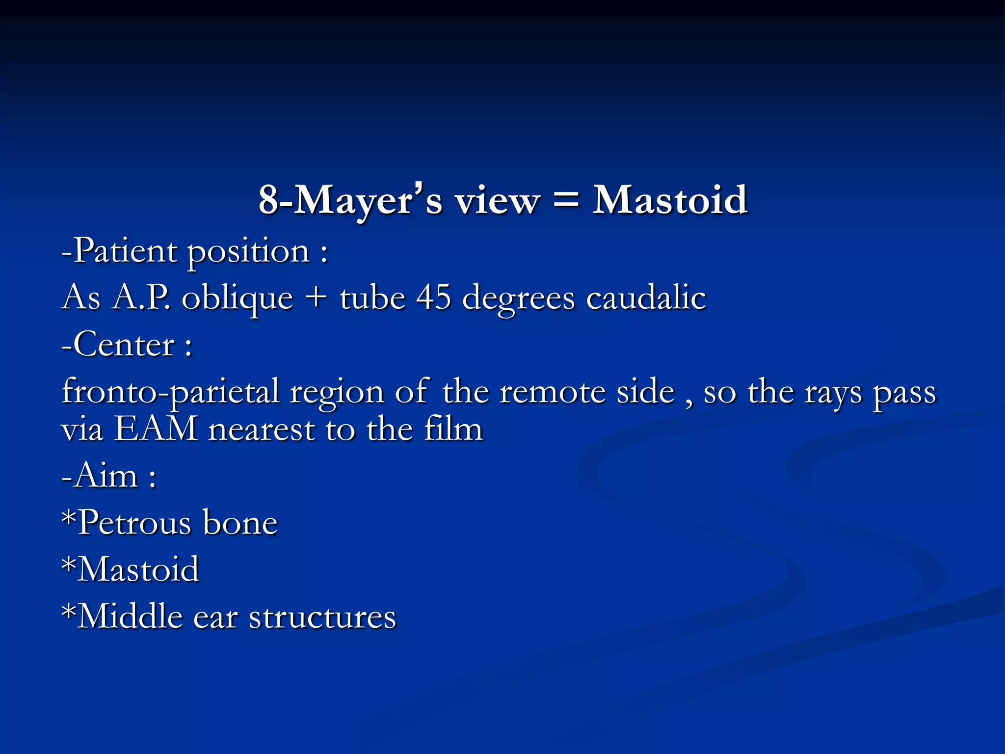 Skull positions for radiologists | PPT
