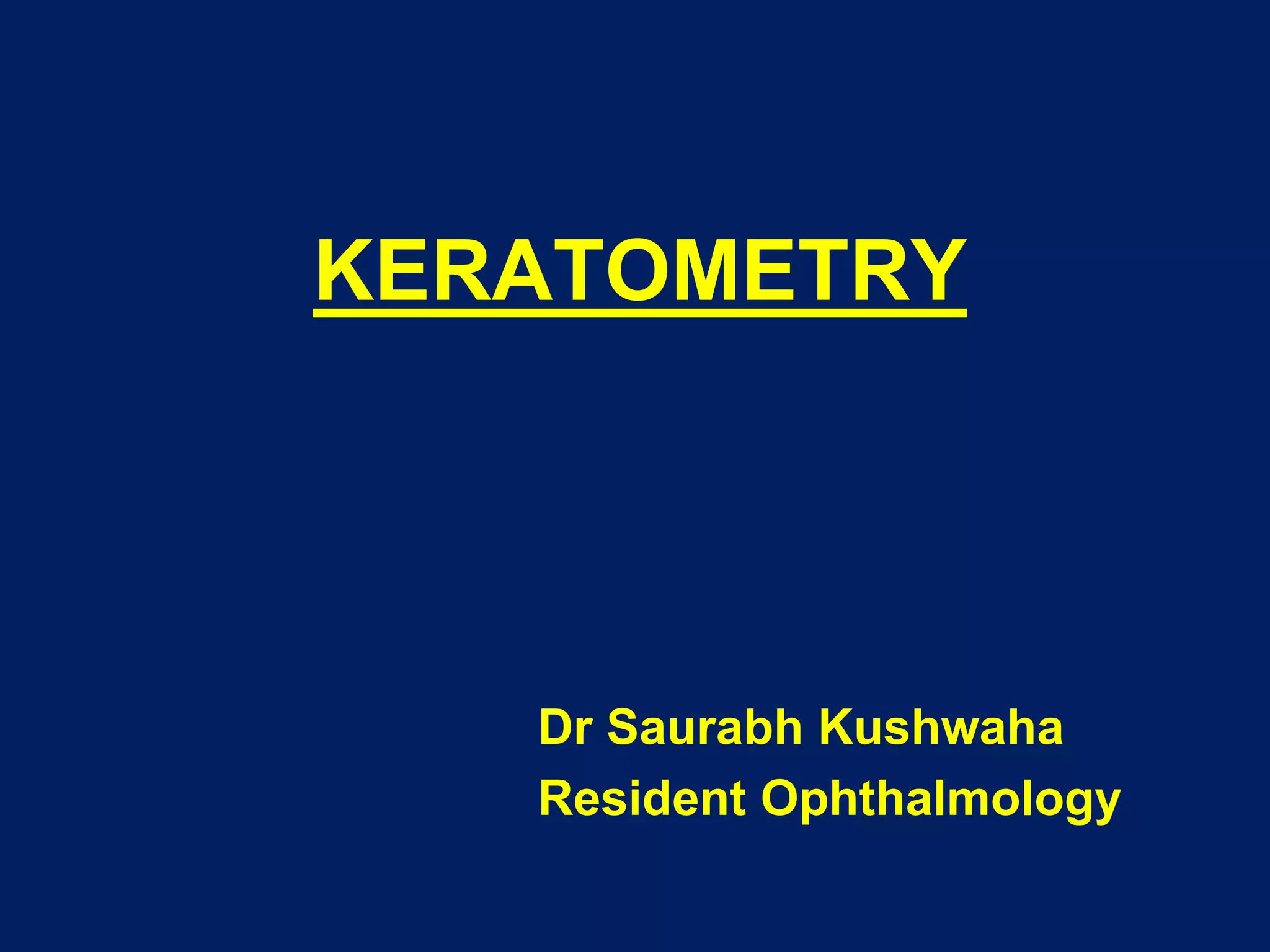 Keratometry | PPT