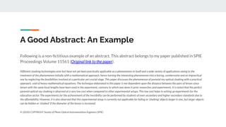 Writing a Research Paper Abstract 101 | PPT