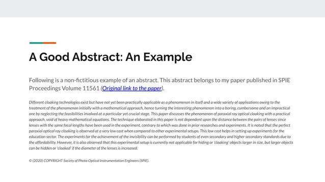 Writing a Research Paper Abstract 101 | PPT