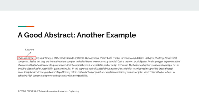 Writing a Research Paper Abstract 101 | PPT