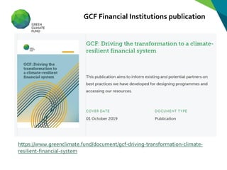 Leo Park GCF - Green Climate Fund: Developing a green finance facility ...