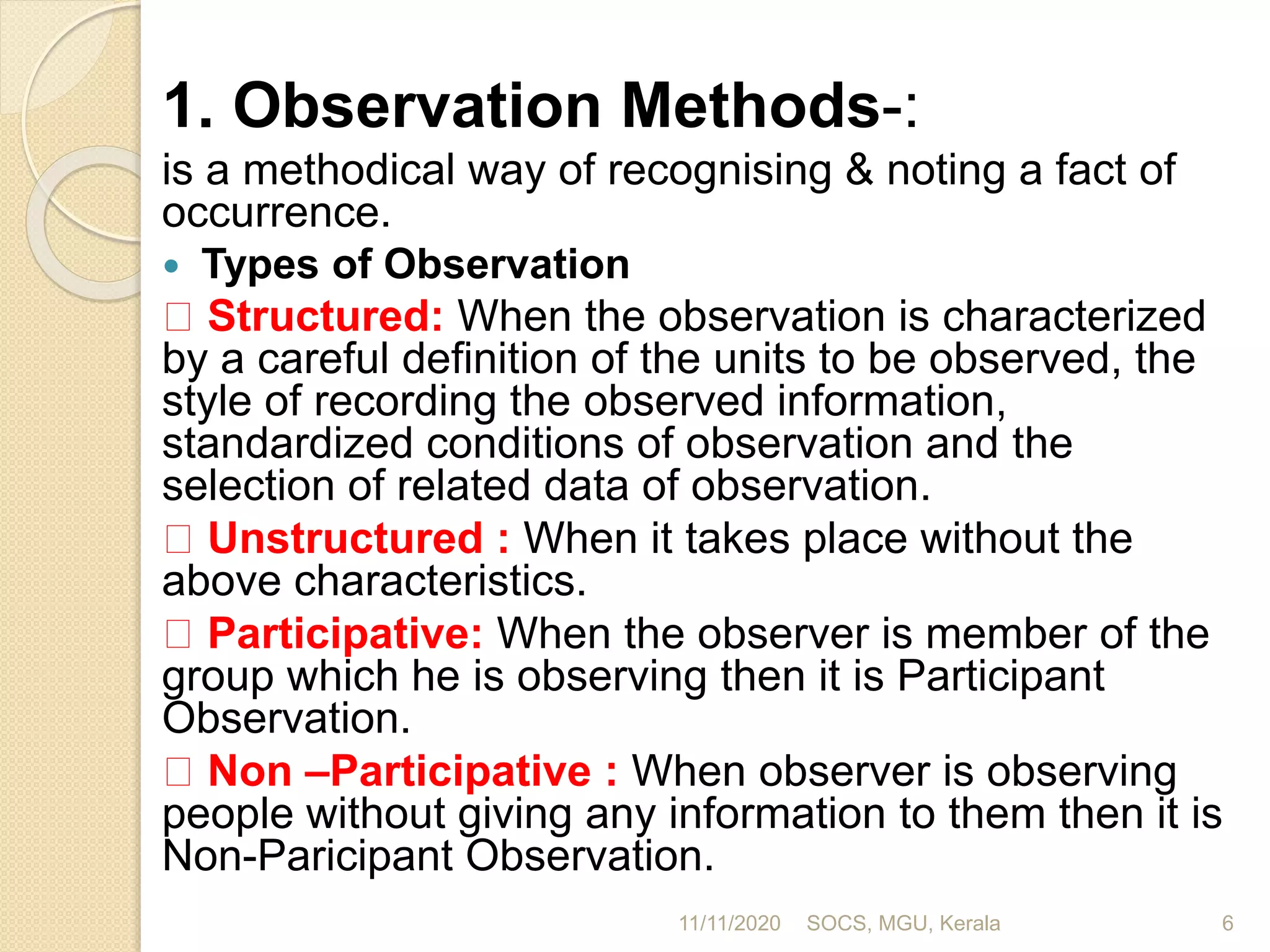 methods of collecting data | PPTX