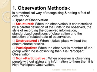 methods of collecting data | PPTX