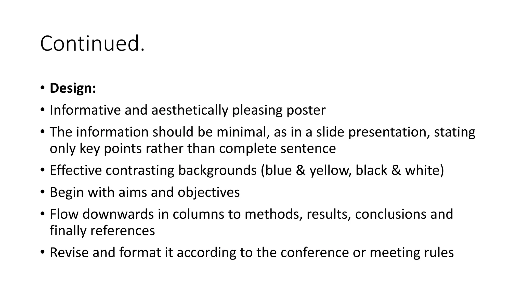 7. preparing posters | PPTX