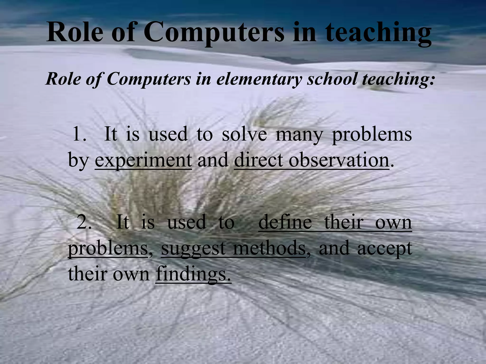 Computer science teaching at different levels | PPSX