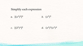 7.1 multiplication property of exponents | PPT