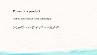 7.1 multiplication property of exponents | PPT